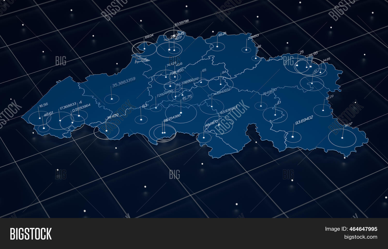 Belgium Blue Map Big Image & Photo (Free Trial) | Bigstock