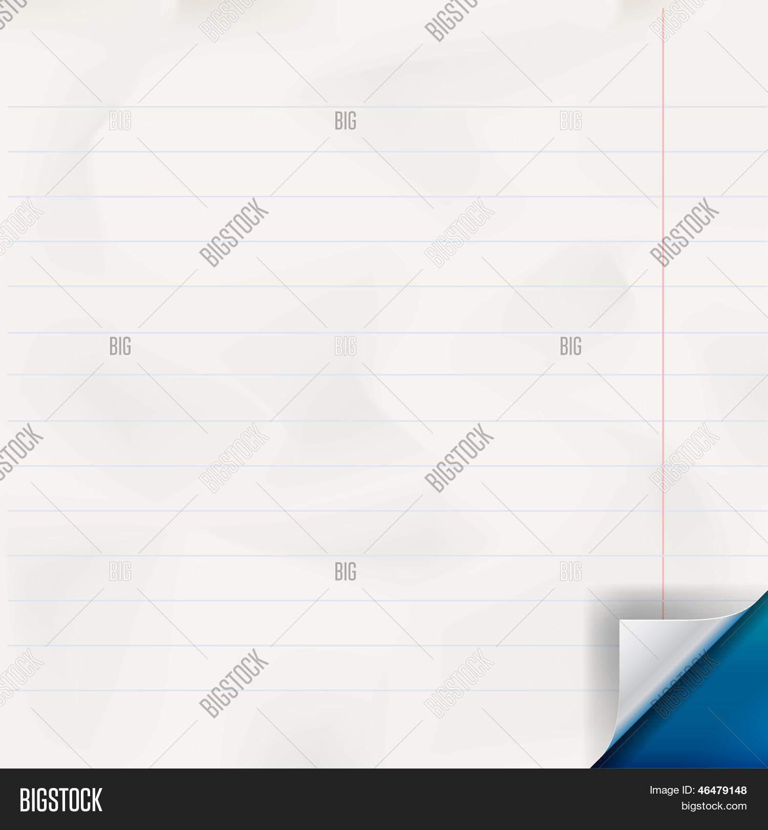White Lined Paper Vector & Photo (Free Trial) | Bigstock