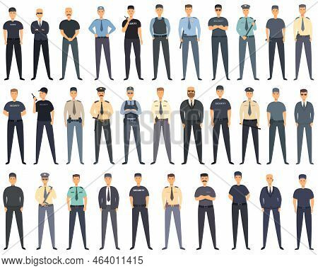 Security Guard Icons Vector & Photo (Free Trial) | Bigstock
