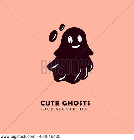Black Cute Ghost Vector & Photo (Free Trial) | Bigstock