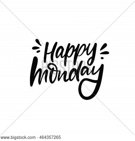 Happy Monday Hand Vector & Photo (Free Trial) | Bigstock