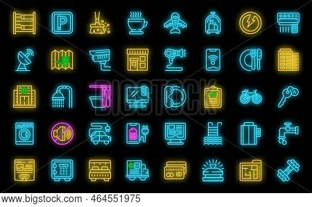 Facilities Icons Set Vector & Photo (Free Trial) | Bigstock