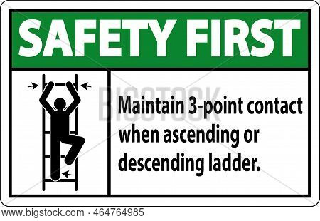 Safety First Maintain Vector & Photo (Free Trial) | Bigstock