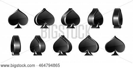 Set Spades Suit Cards Vector & Photo (Free Trial) | Bigstock
