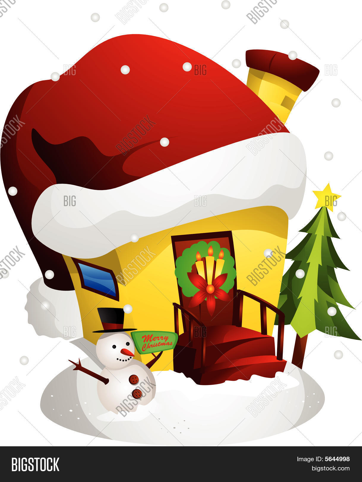 Christmas House Vector & Photo (Free Trial) | Bigstock