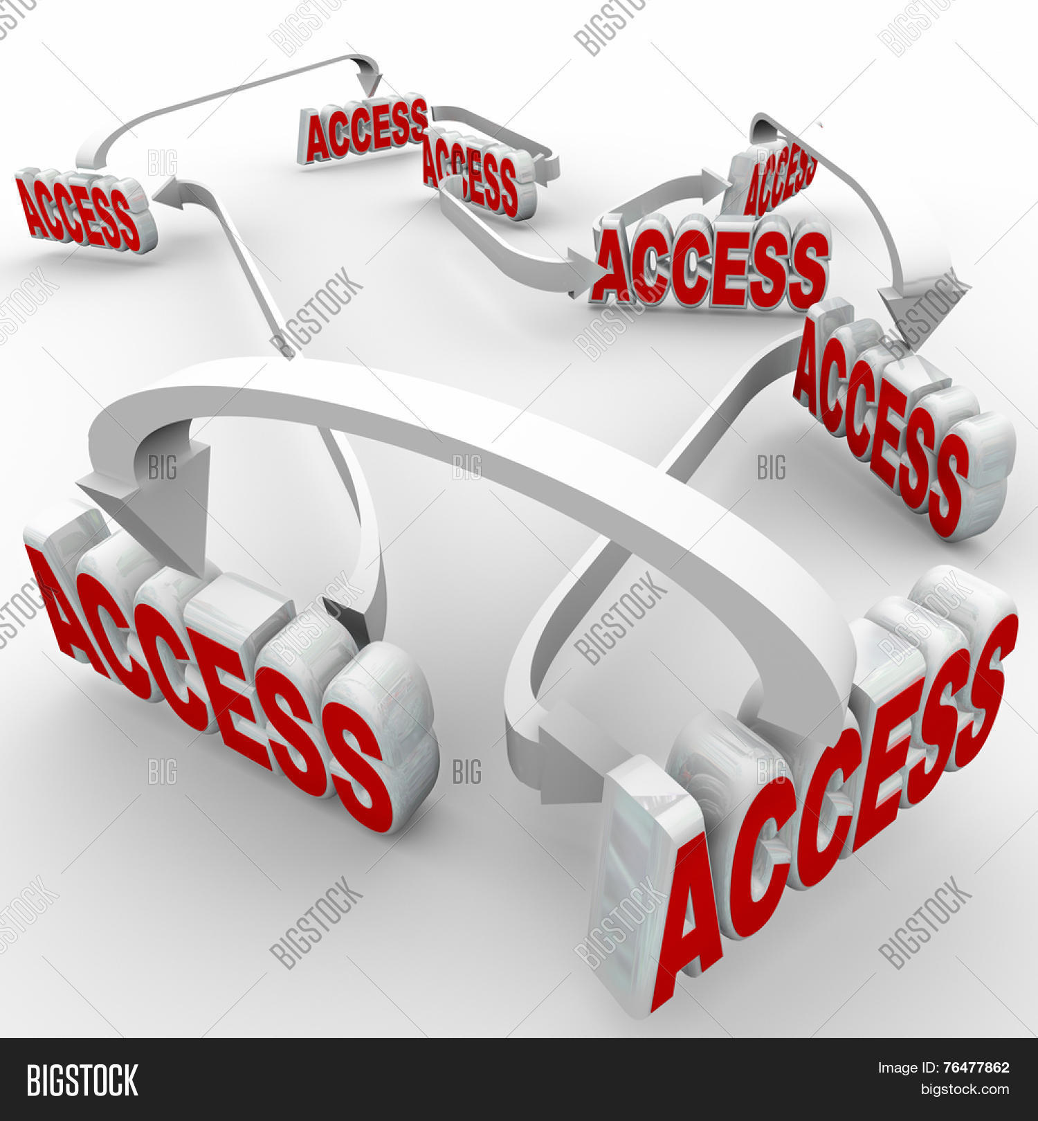 Access Word Red 3d Image & Photo (Free Trial) | Bigstock