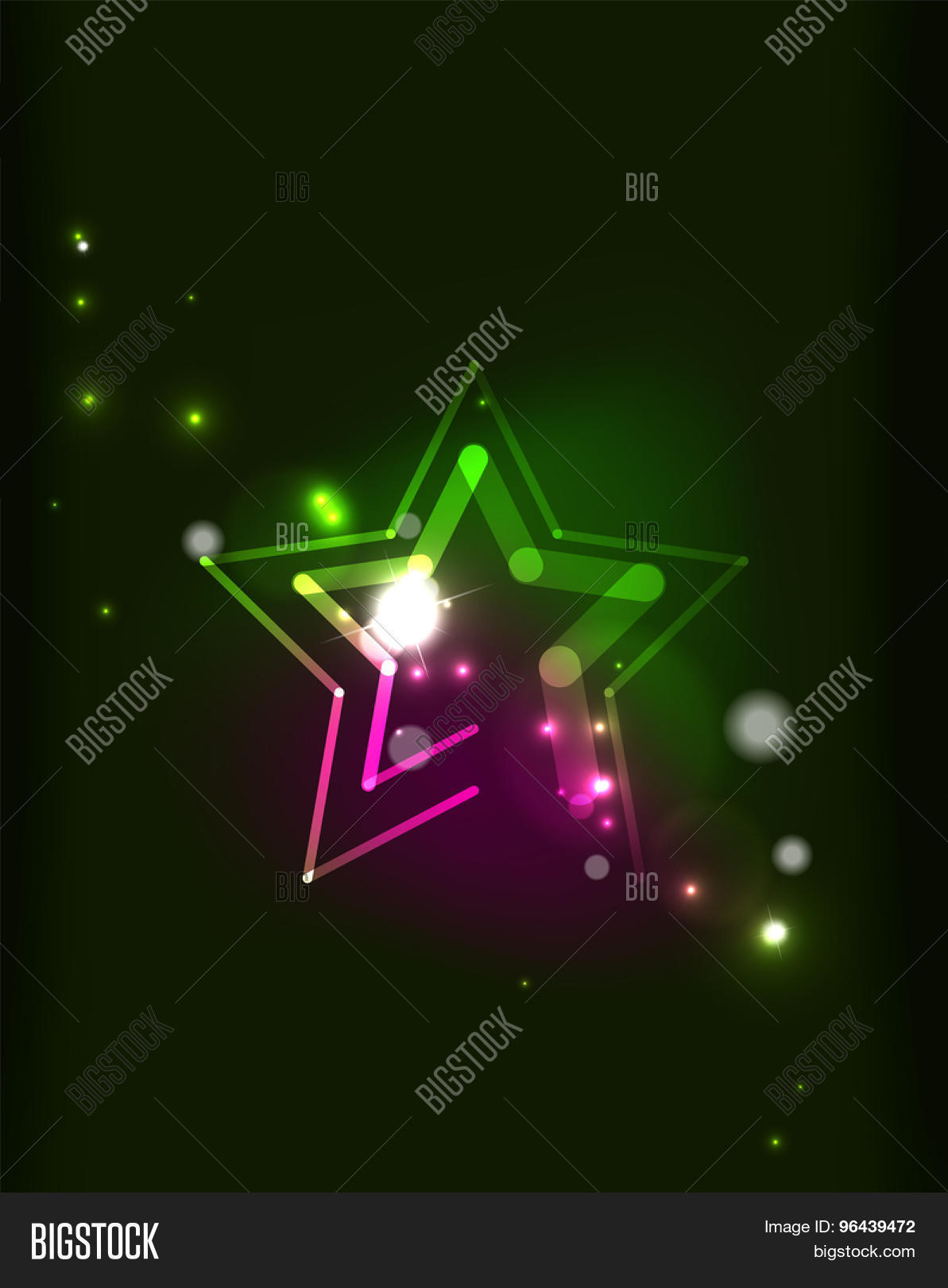 Glowing Star Blending Vector & Photo (Free Trial) | Bigstock