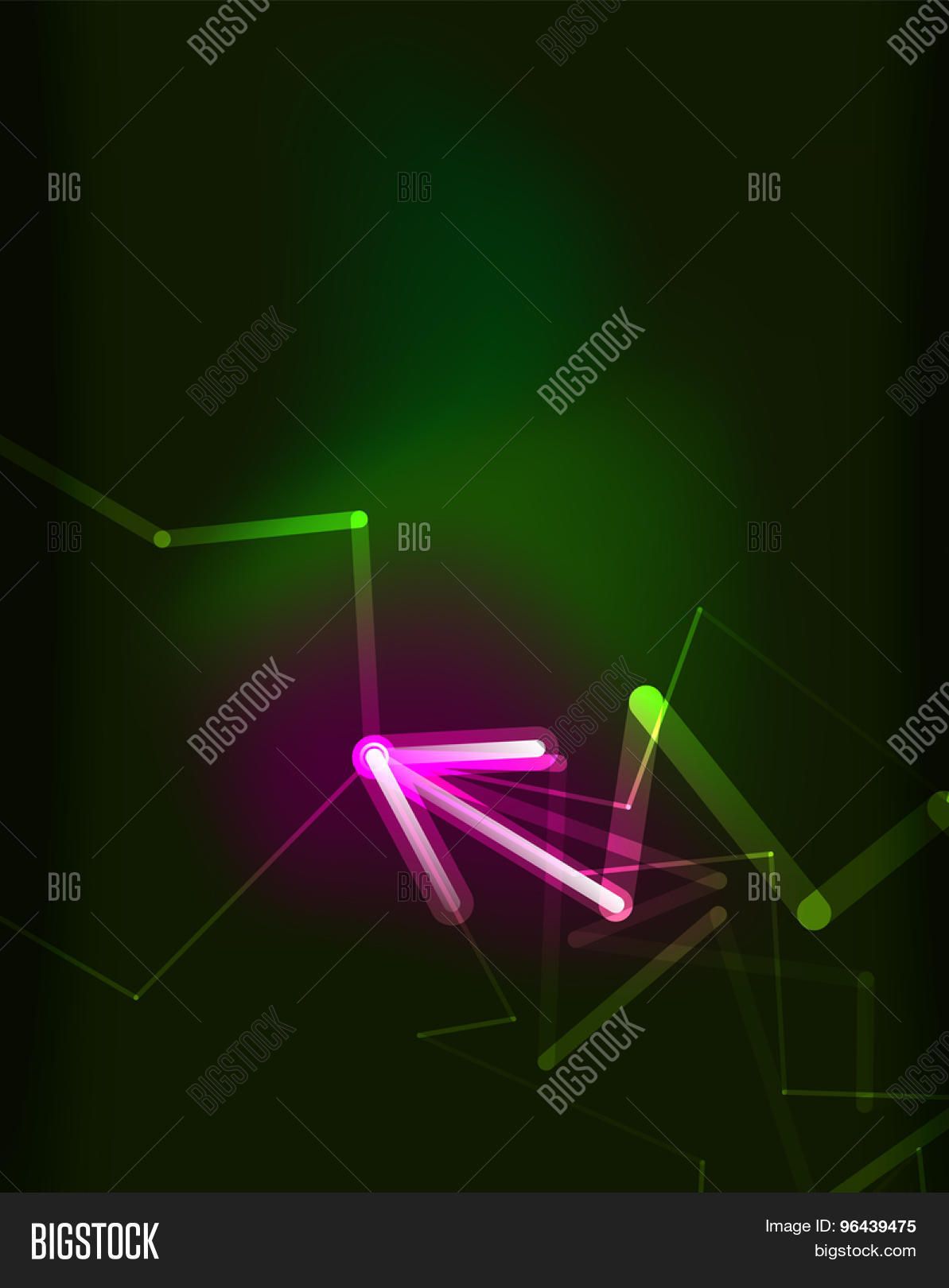 Glowing Arrow Vector & Photo (Free Trial) | Bigstock
