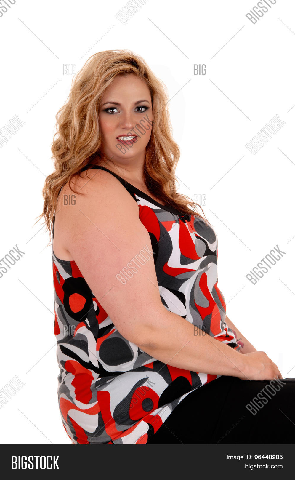 Pretty Blond Big Woman Image & Photo (Free Trial) | Bigstock