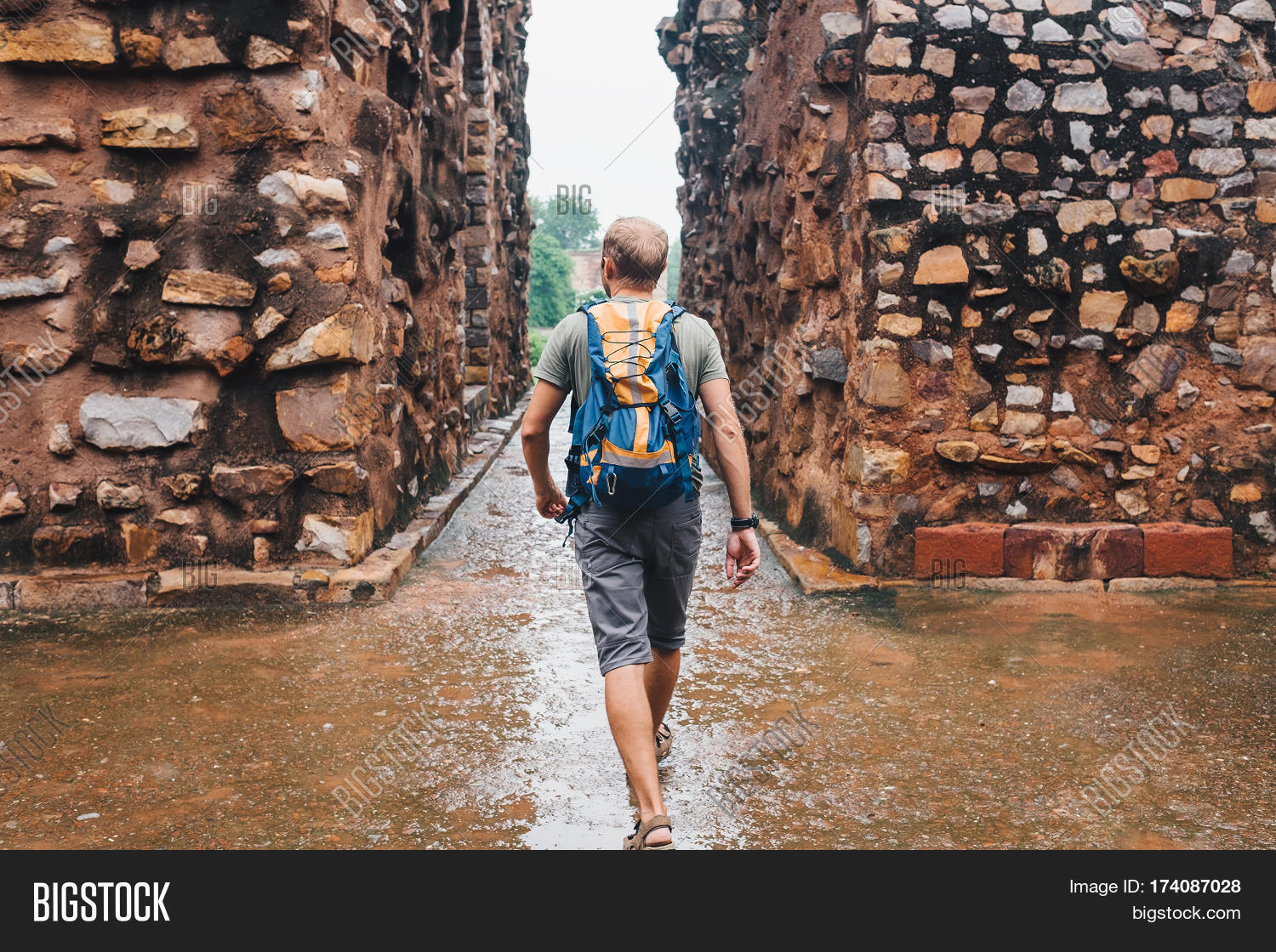 Tourist Man Walking By Image & Photo (Free Trial) | Bigstock