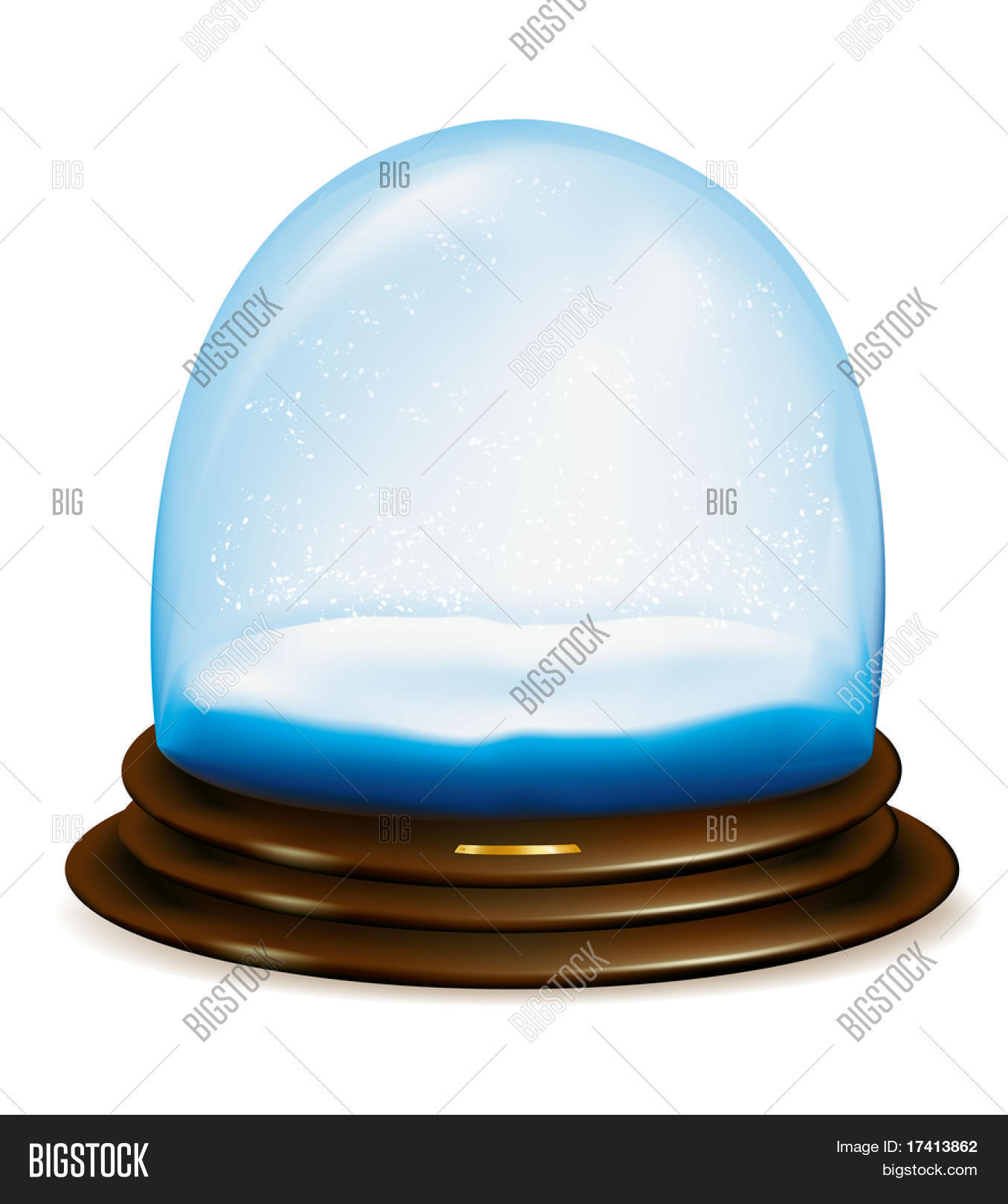 Empty Snow Dome Over Vector & Photo (Free Trial) | Bigstock