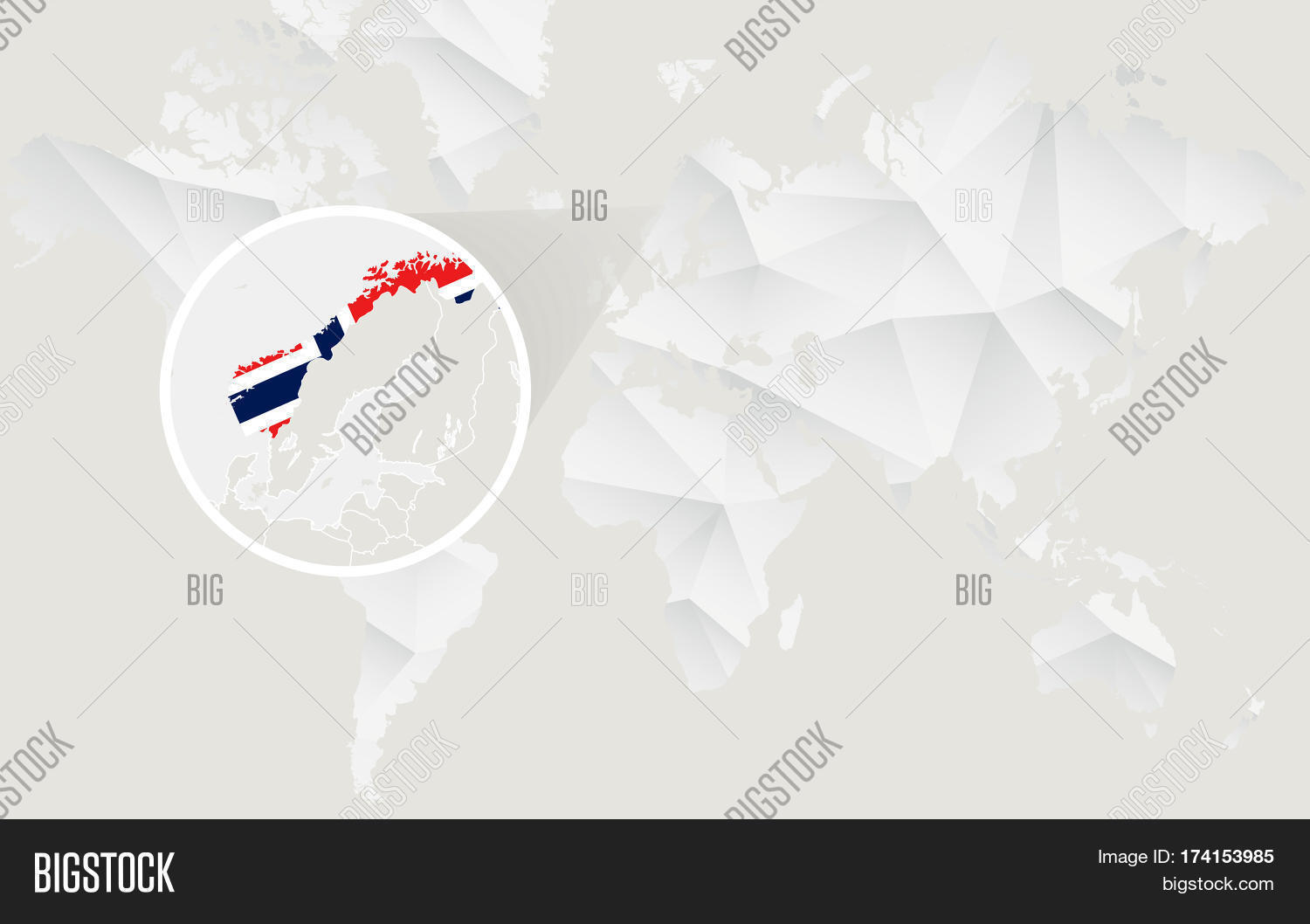 Norway Map Flag Vector & Photo (Free Trial) | Bigstock