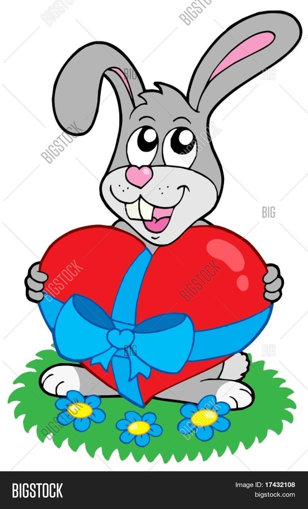 Valentine Rabbit Vector & Photo (Free Trial) | Bigstock