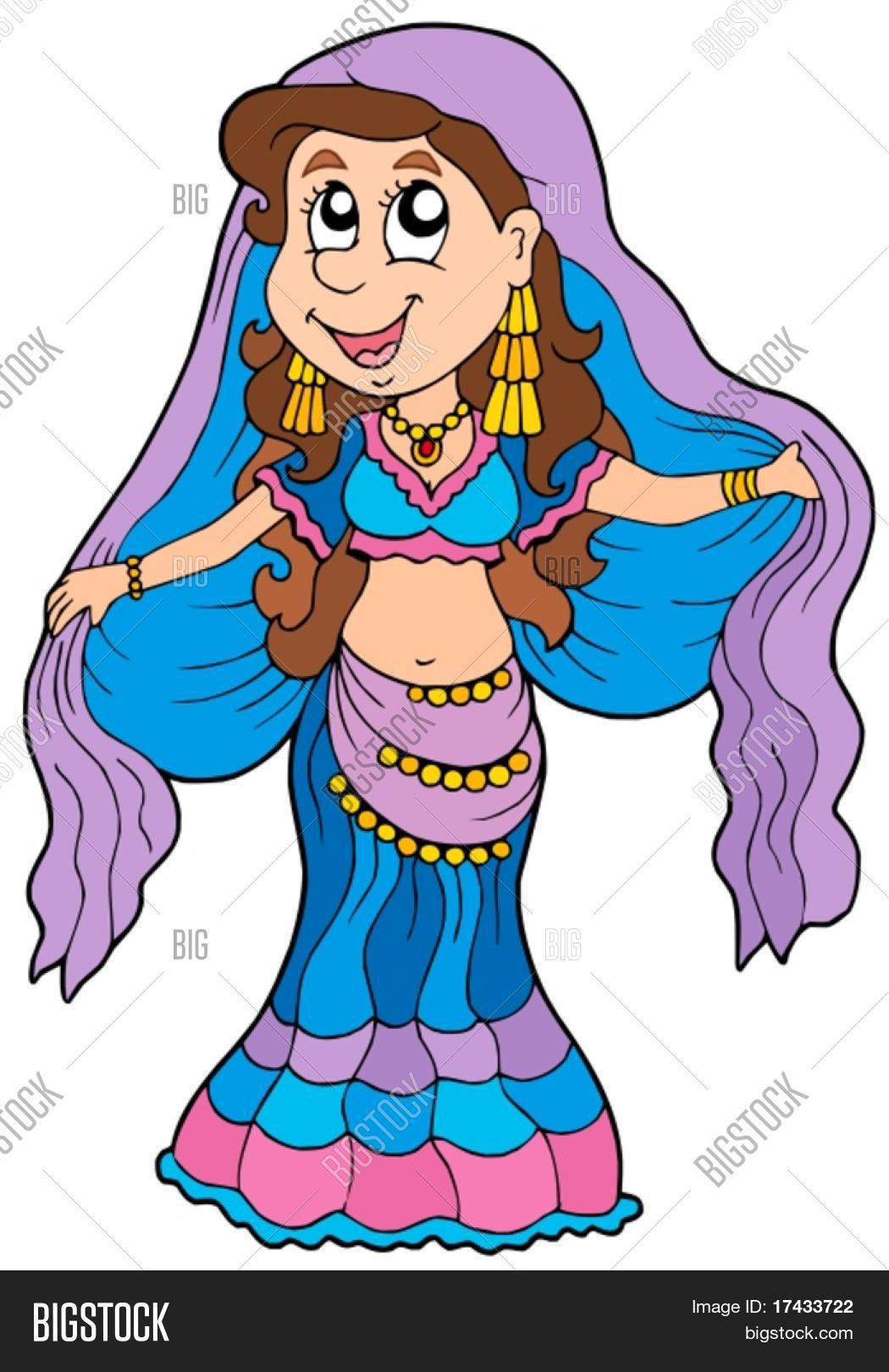 Cartoon Belly Dancer Vector & Photo (Free Trial) | Bigstock