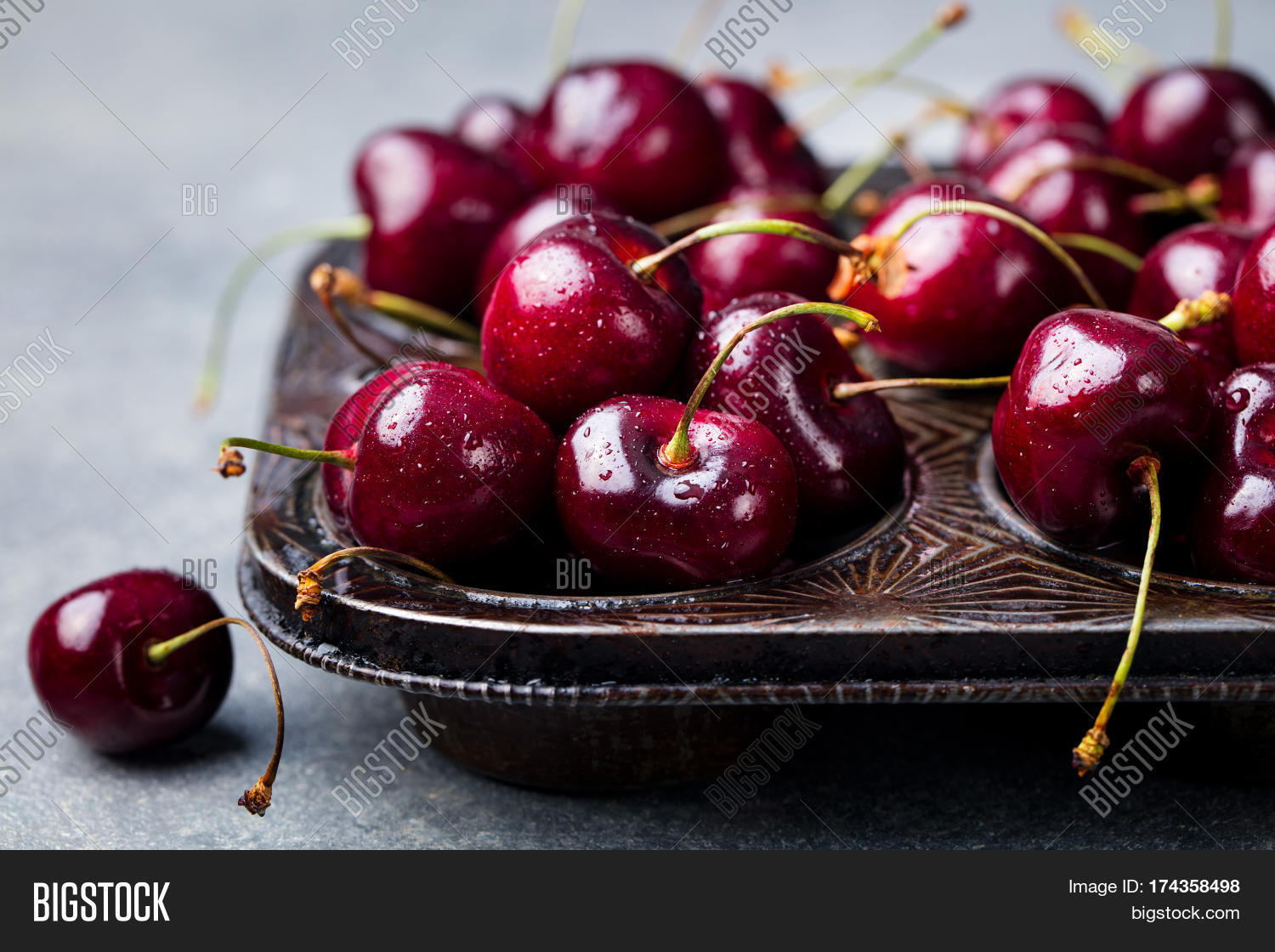 Black Cherries Vintage Image & Photo (Free Trial) | Bigstock