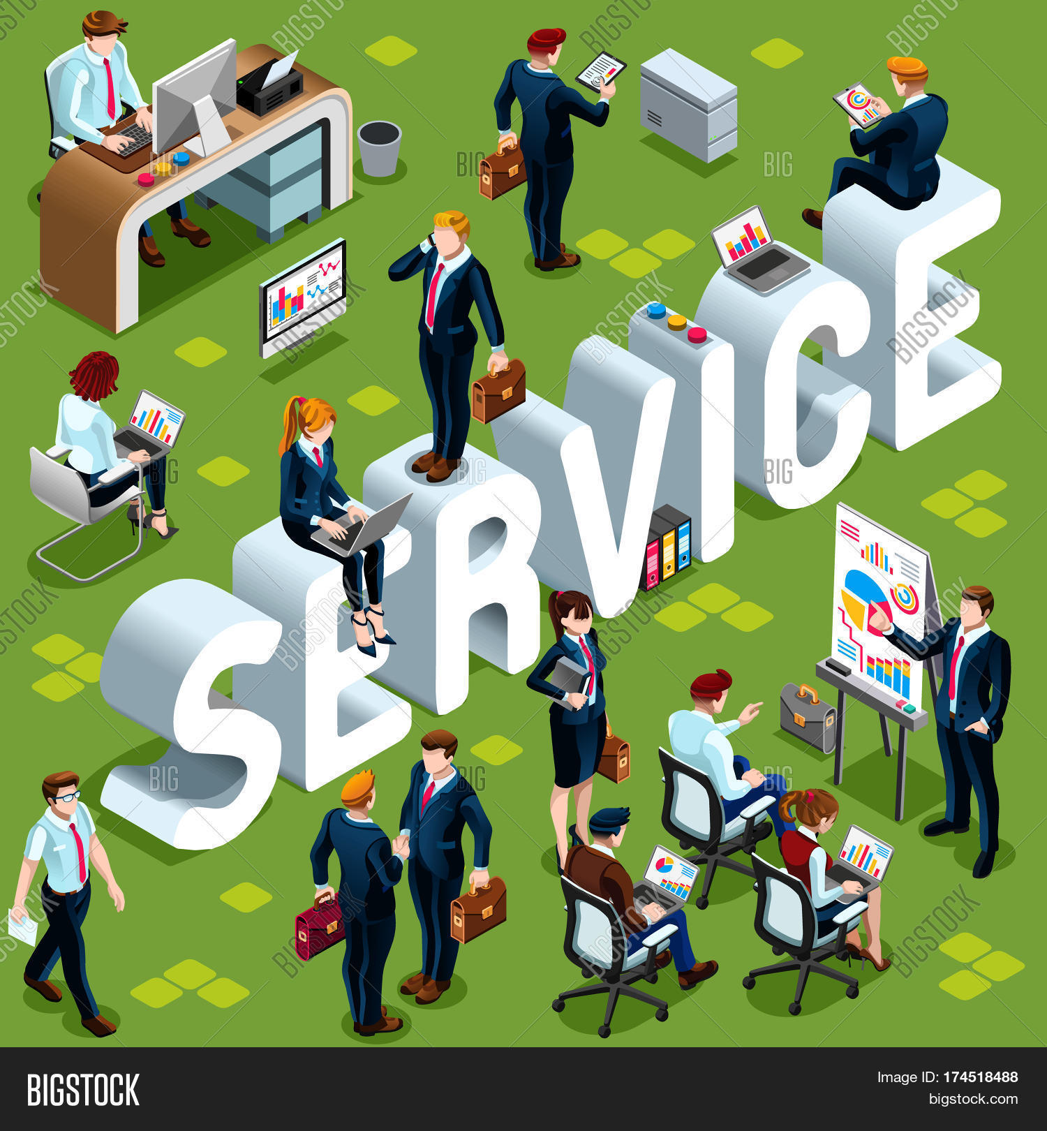 Service Group Diverse Vector & Photo (Free Trial) | Bigstock
