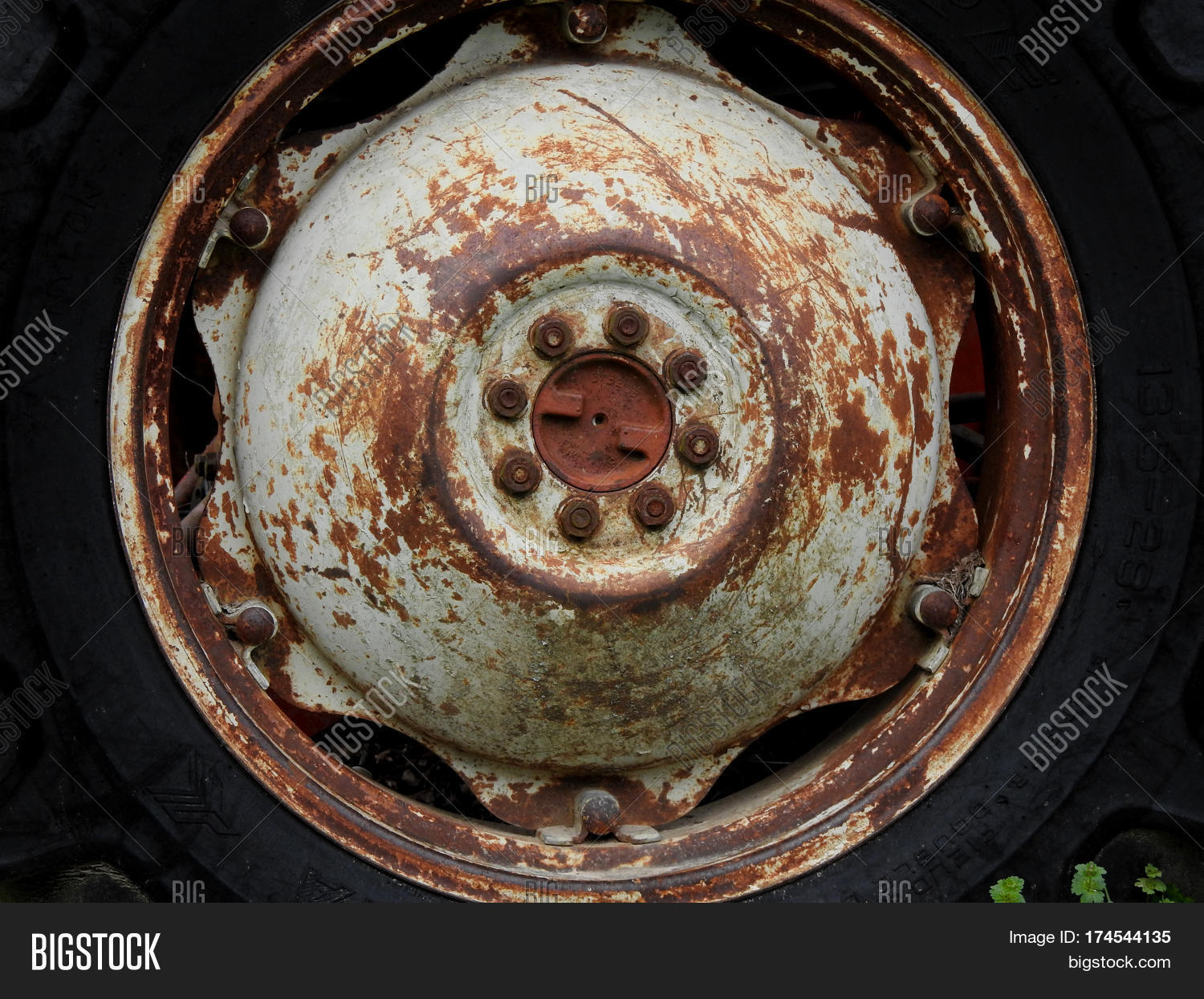 Rusted Tractor Tire Image & Photo (Free Trial) | Bigstock