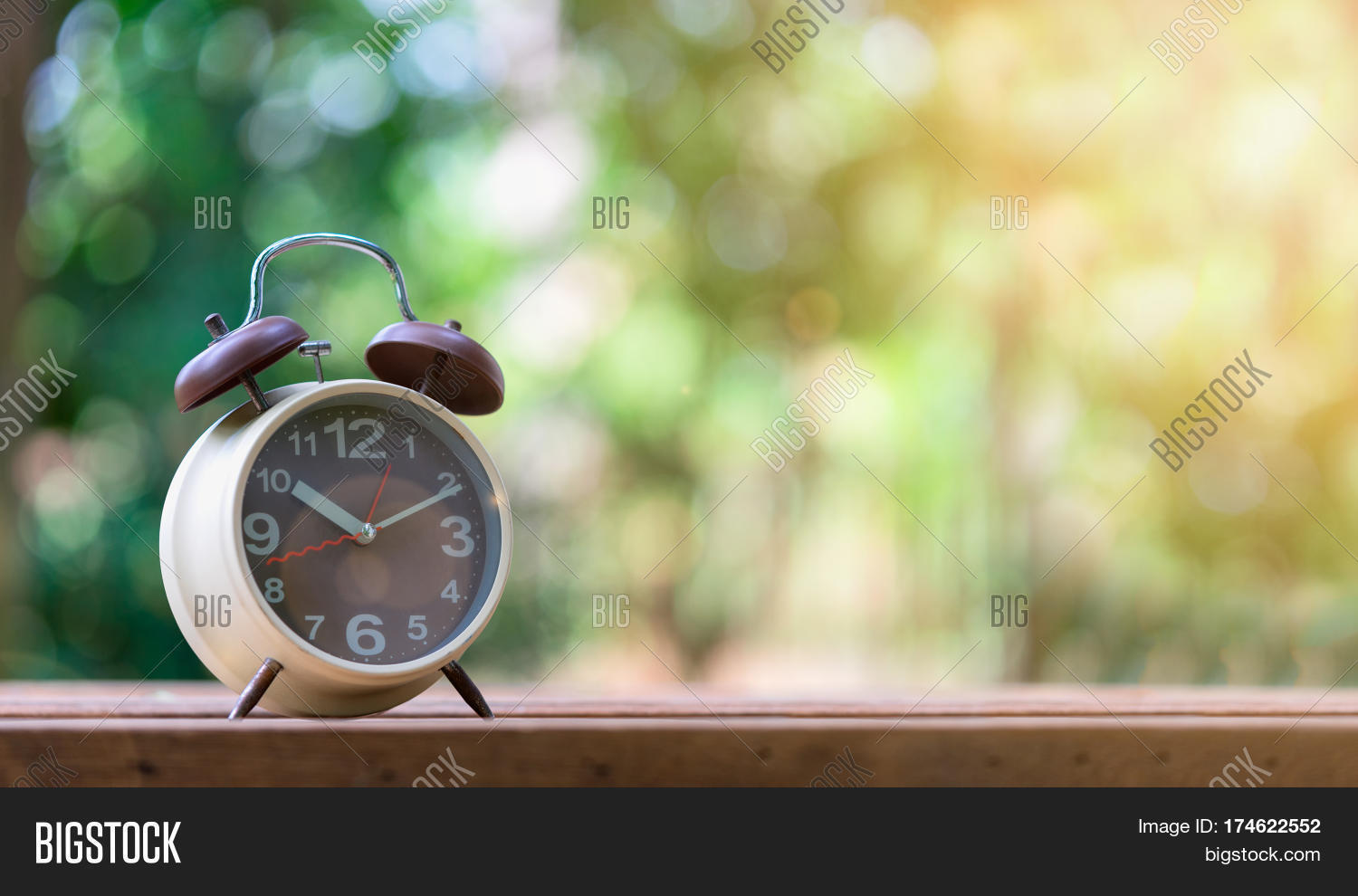 Clock Garden Sun Rays Image & Photo (Free Trial) | Bigstock