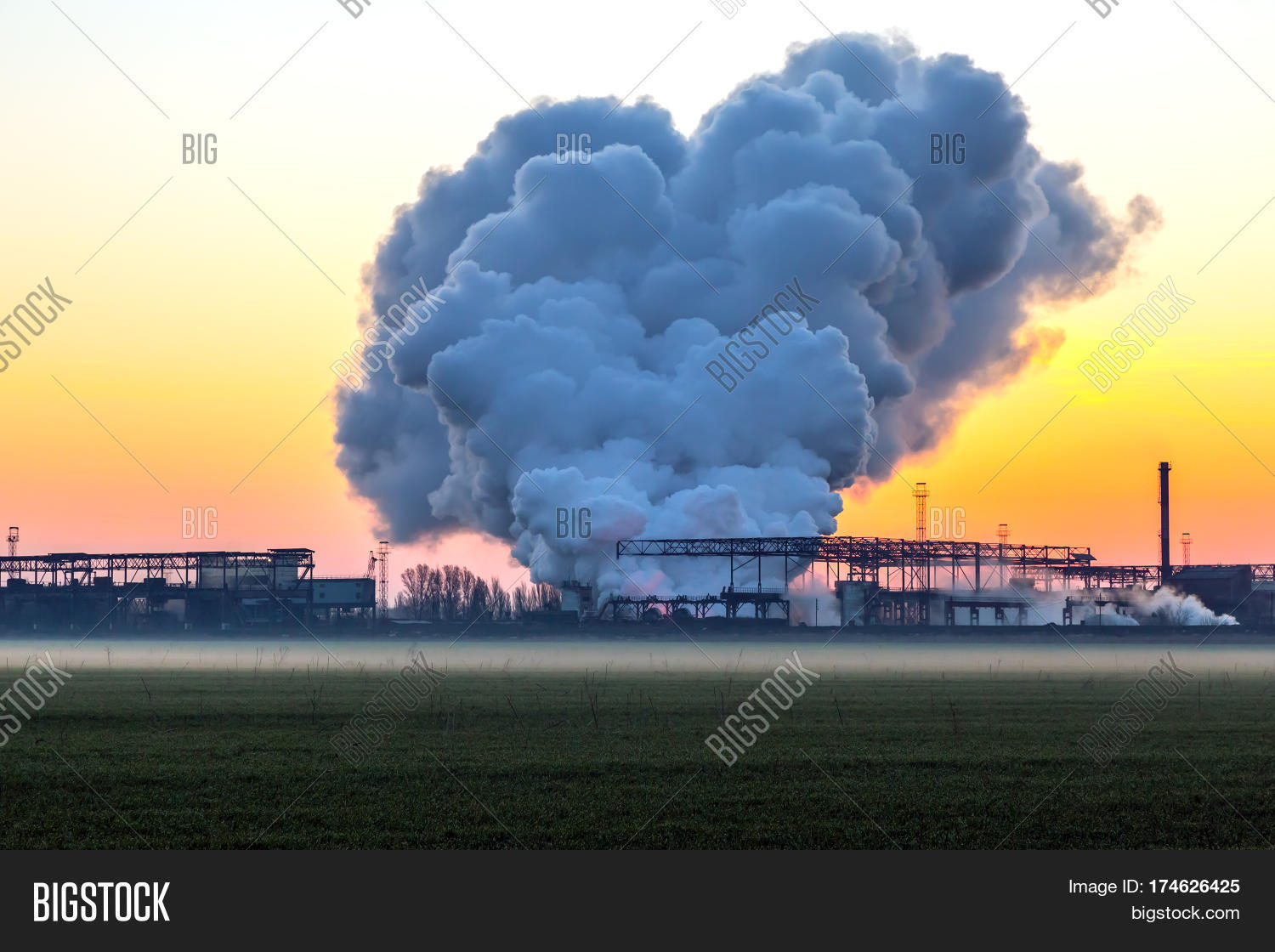 Large Stack Smoke Image & Photo (Free Trial) | Bigstock