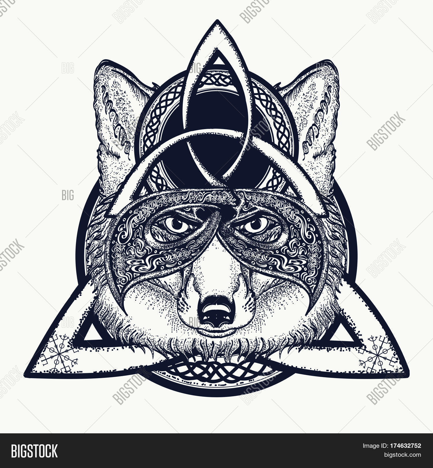 Fox Viking Celtic Vector & Photo (Free Trial) | Bigstock