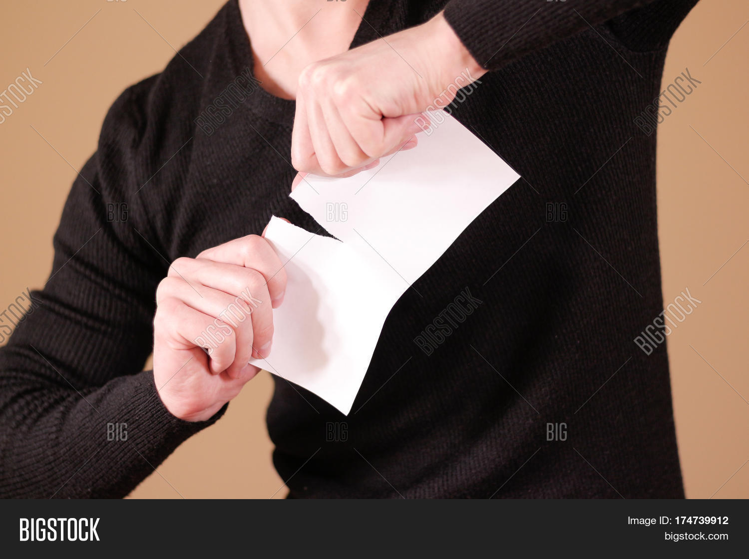 Man Tearing Piece Image & Photo (Free Trial) | Bigstock