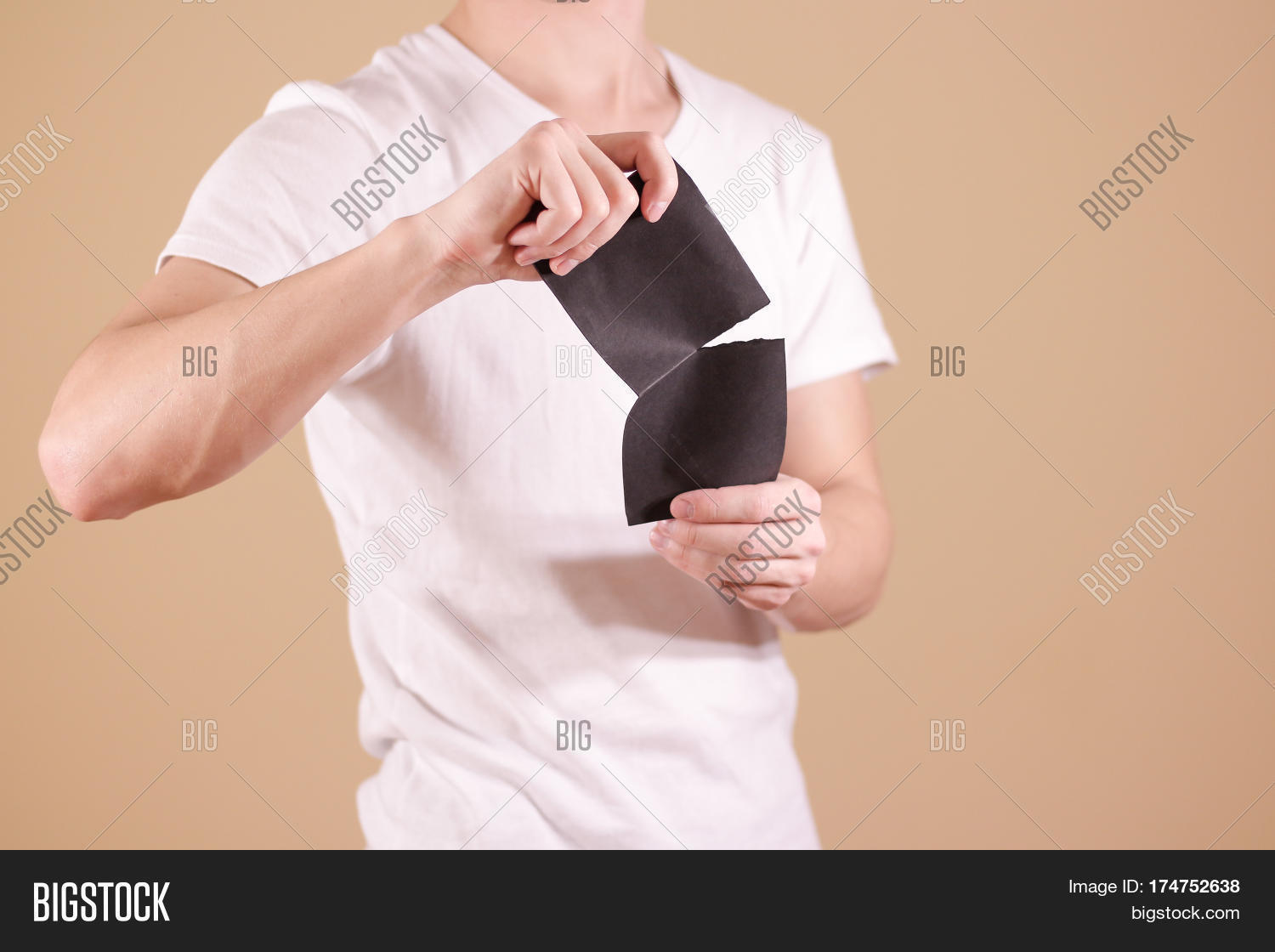 Man Tearing Piece Image & Photo (Free Trial) | Bigstock