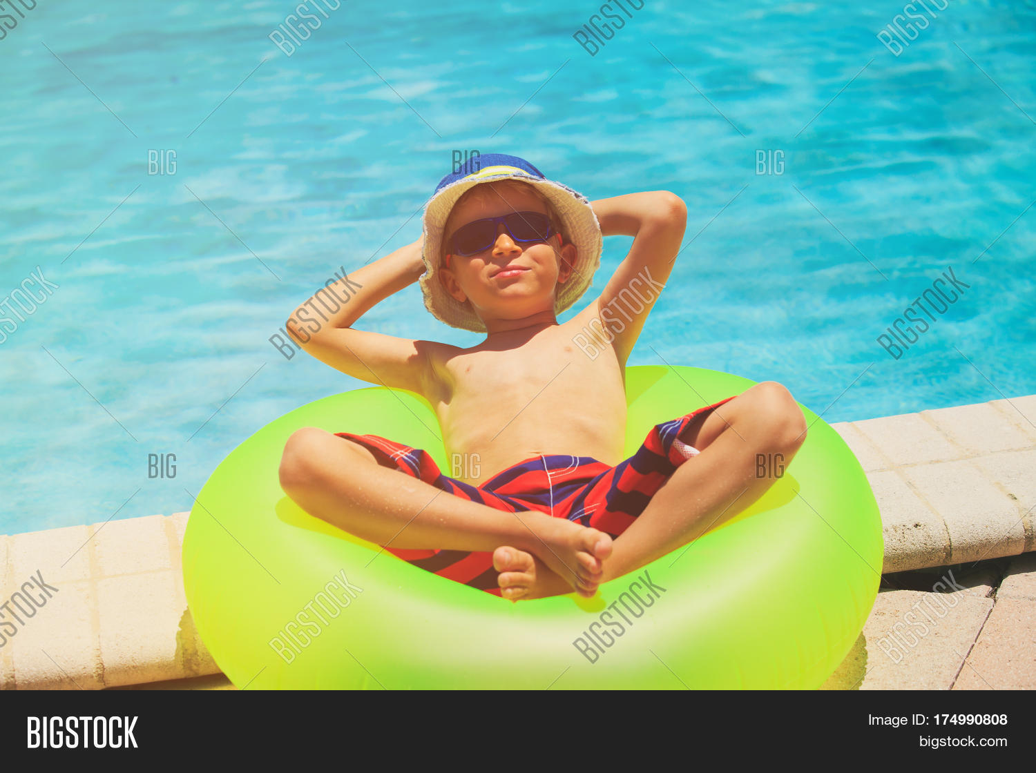 Happy Little Boy Relax Image & Photo (Free Trial) | Bigstock
