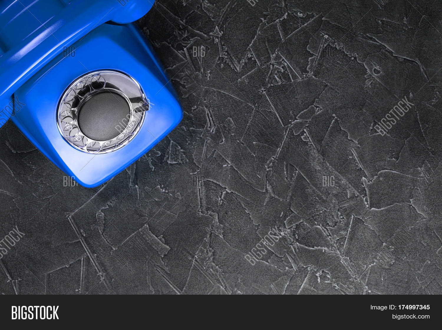 Landline Blue Phone On Image & Photo (Free Trial) | Bigstock