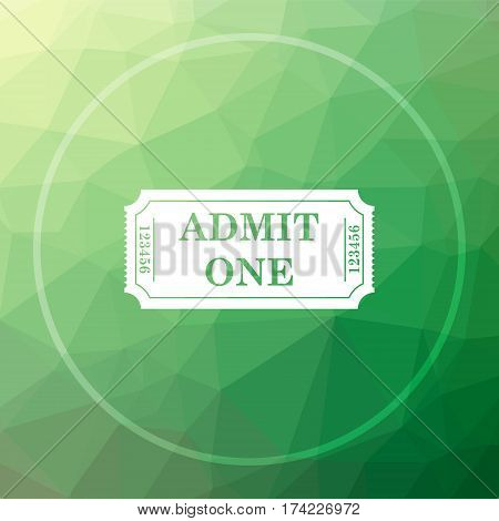 Admin One Ticket Icon Image & Photo (Free Trial) | Bigstock