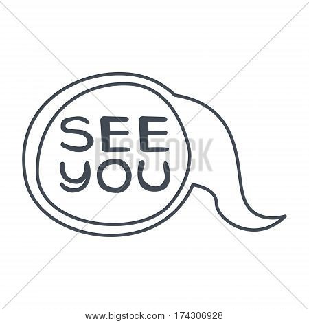 Word See You, Hand Vector & Photo (Free Trial) | Bigstock