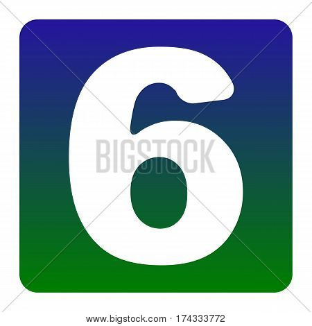 Number 6 Sign Design Vector & Photo (Free Trial) | Bigstock