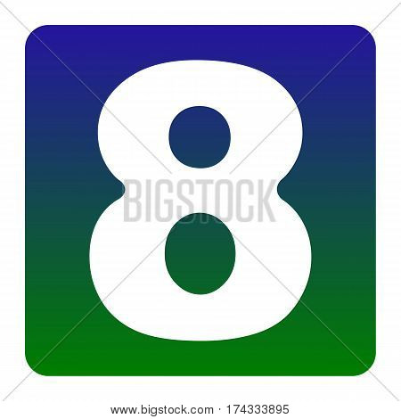 Number 8 Sign Design Vector & Photo (Free Trial) | Bigstock