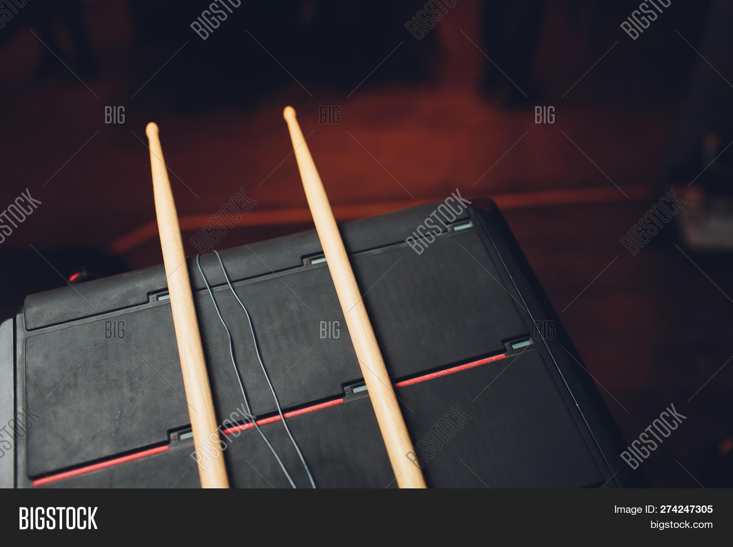 Drumsticks On Black Image & Photo (Free Trial) | Bigstock