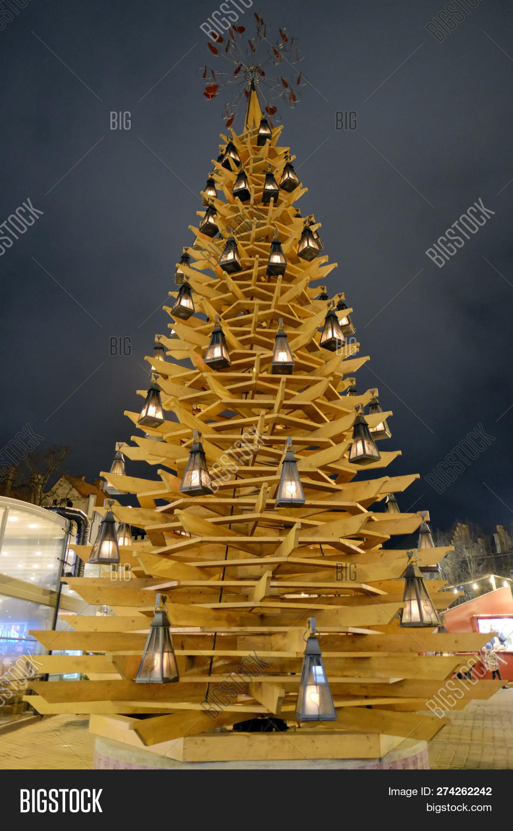 Big Wooden Fir-tree Image & Photo (Free Trial) | Bigstock