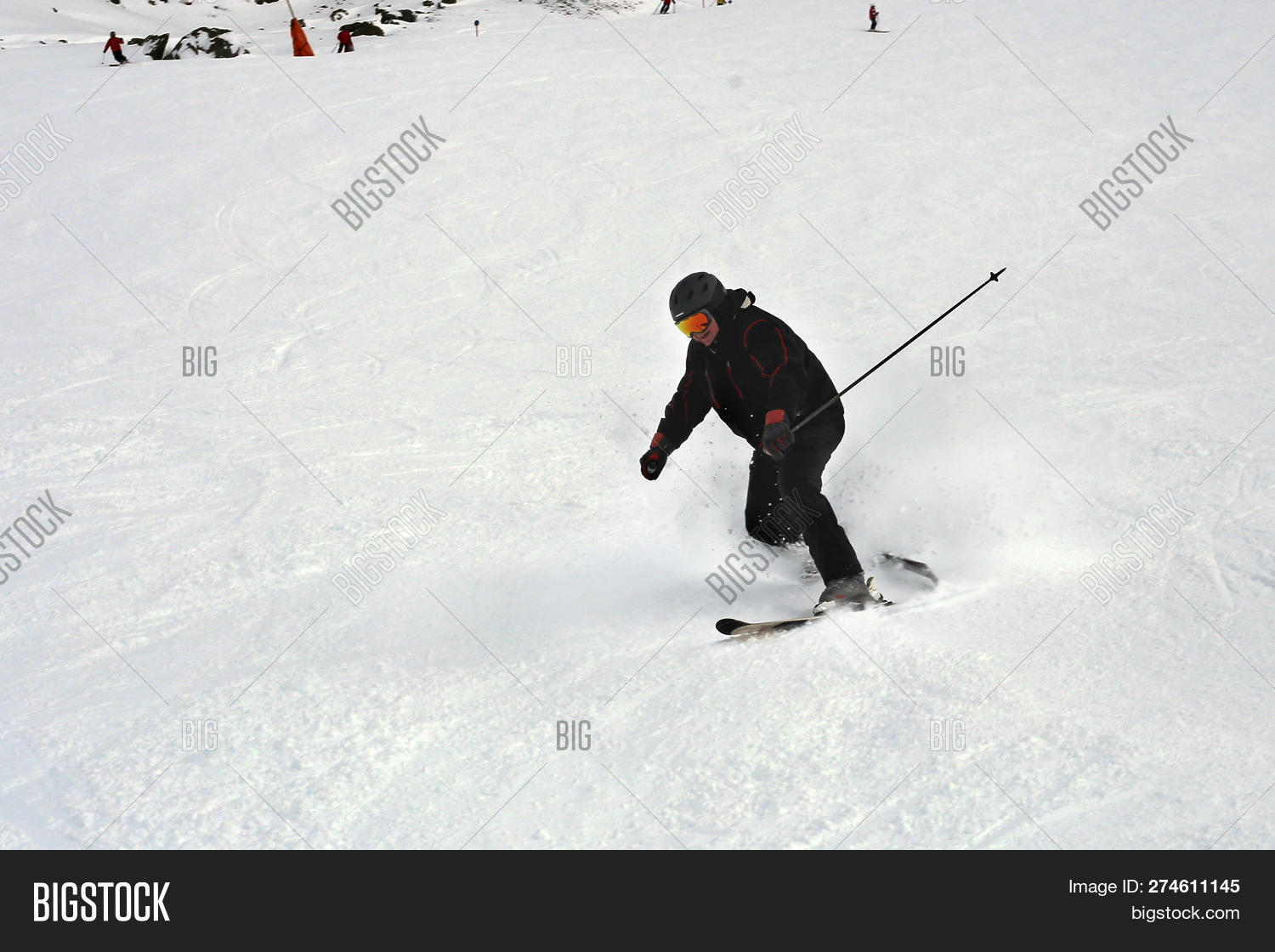 Mature Skier Fallen Image & Photo (Free Trial) | Bigstock