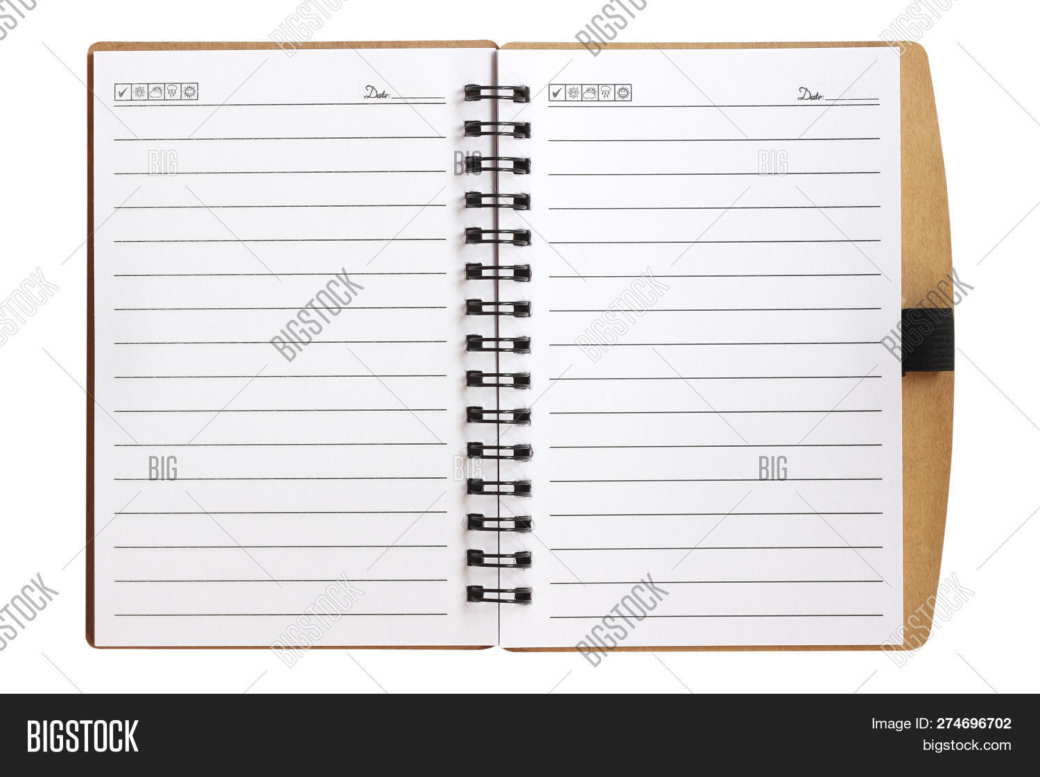 Open Notebook Isolated Image & Photo (Free Trial) | Bigstock