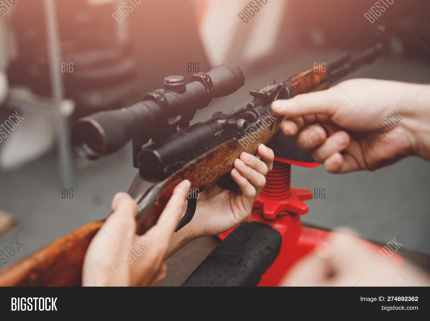 Automatic Weapons Aim Image & Photo (Free Trial) | Bigstock