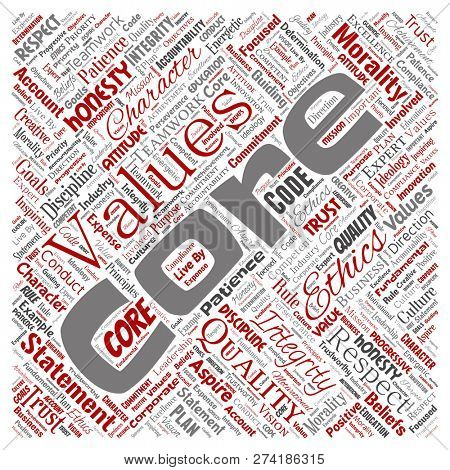 Conceptual Core Values Image & Photo (Free Trial) | Bigstock