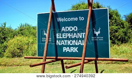 Sign Addo Elephant Image & Photo (Free Trial) | Bigstock