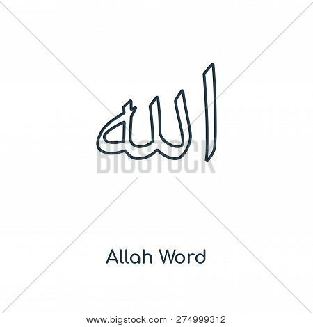 Allah Word Icon Vector & Photo (Free Trial) | Bigstock