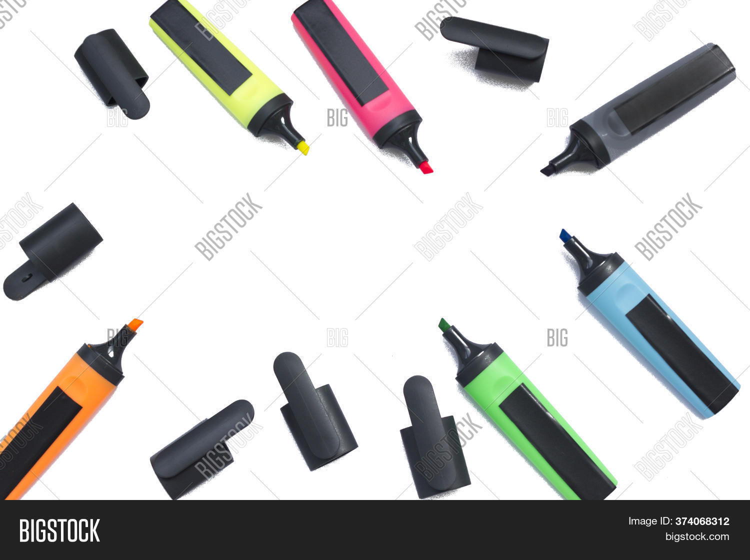 Colored Highlighters Image & Photo (Free Trial) | Bigstock