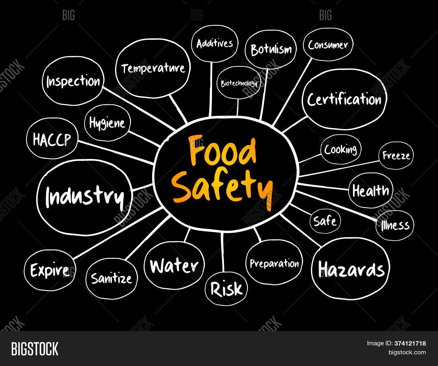 Food Safety Mind Map, Image & Photo (Free Trial) | Bigstock