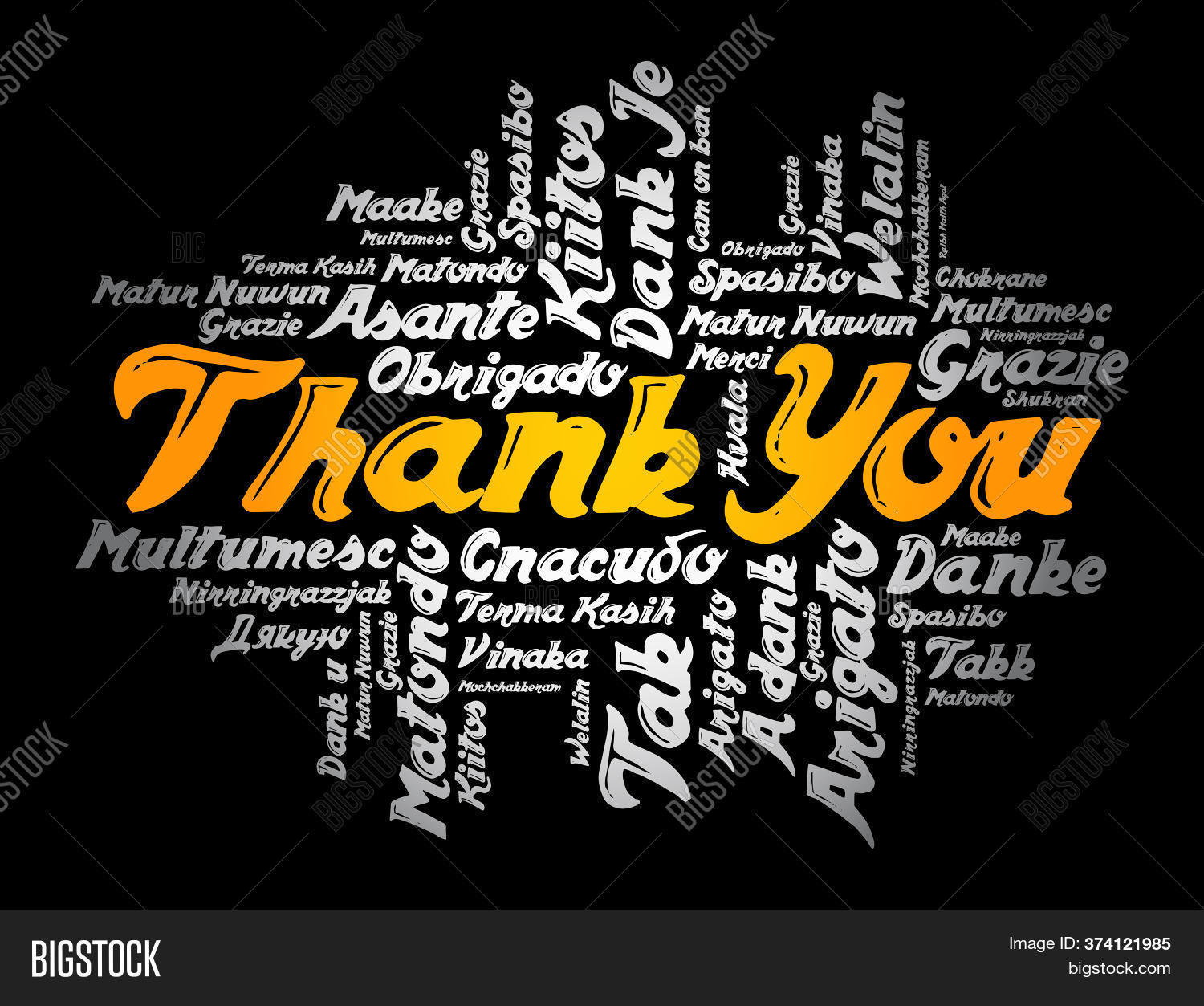 Thank You Word Cloud Image & Photo (Free Trial) | Bigstock