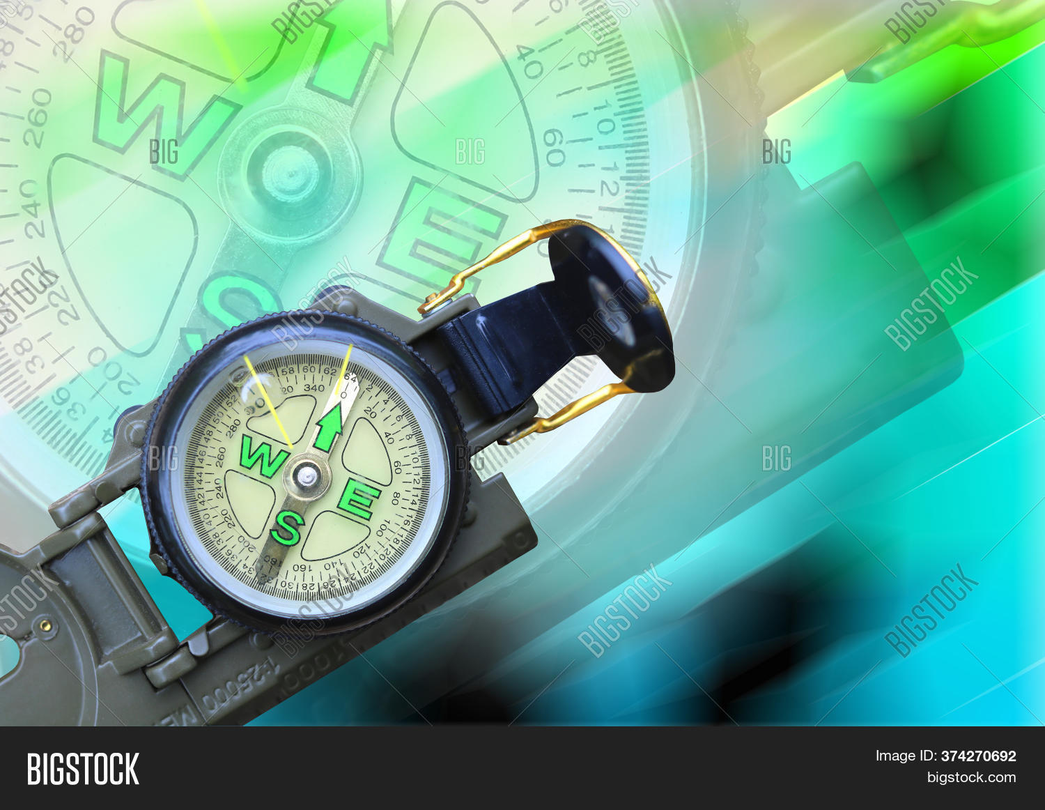 Round Compass On Image & Photo (Free Trial) | Bigstock