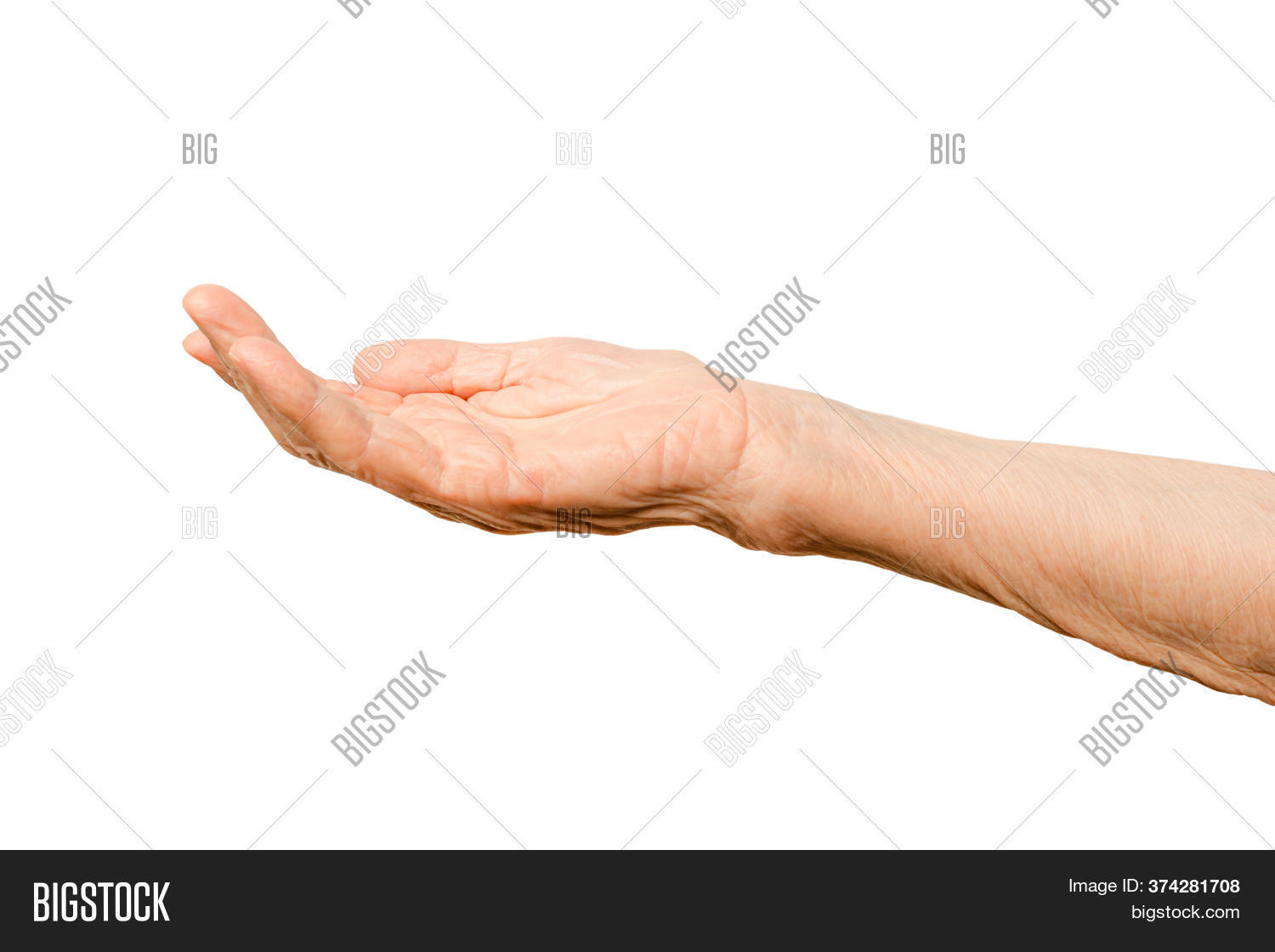 Old Lady Arm On White Image & Photo (Free Trial) | Bigstock
