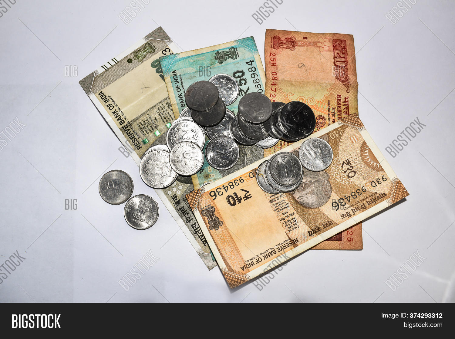 Pile Indian Currency Image & Photo (Free Trial) | Bigstock