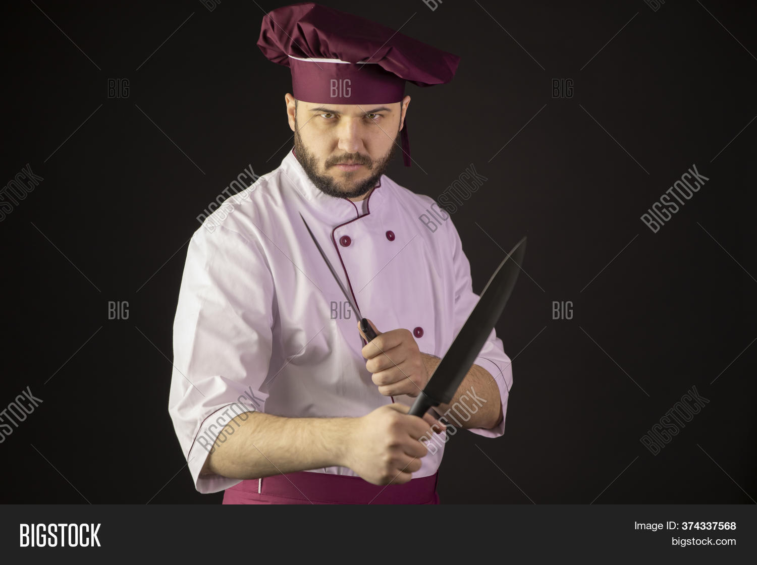 Aggressive Chef Man Image & Photo (Free Trial) | Bigstock