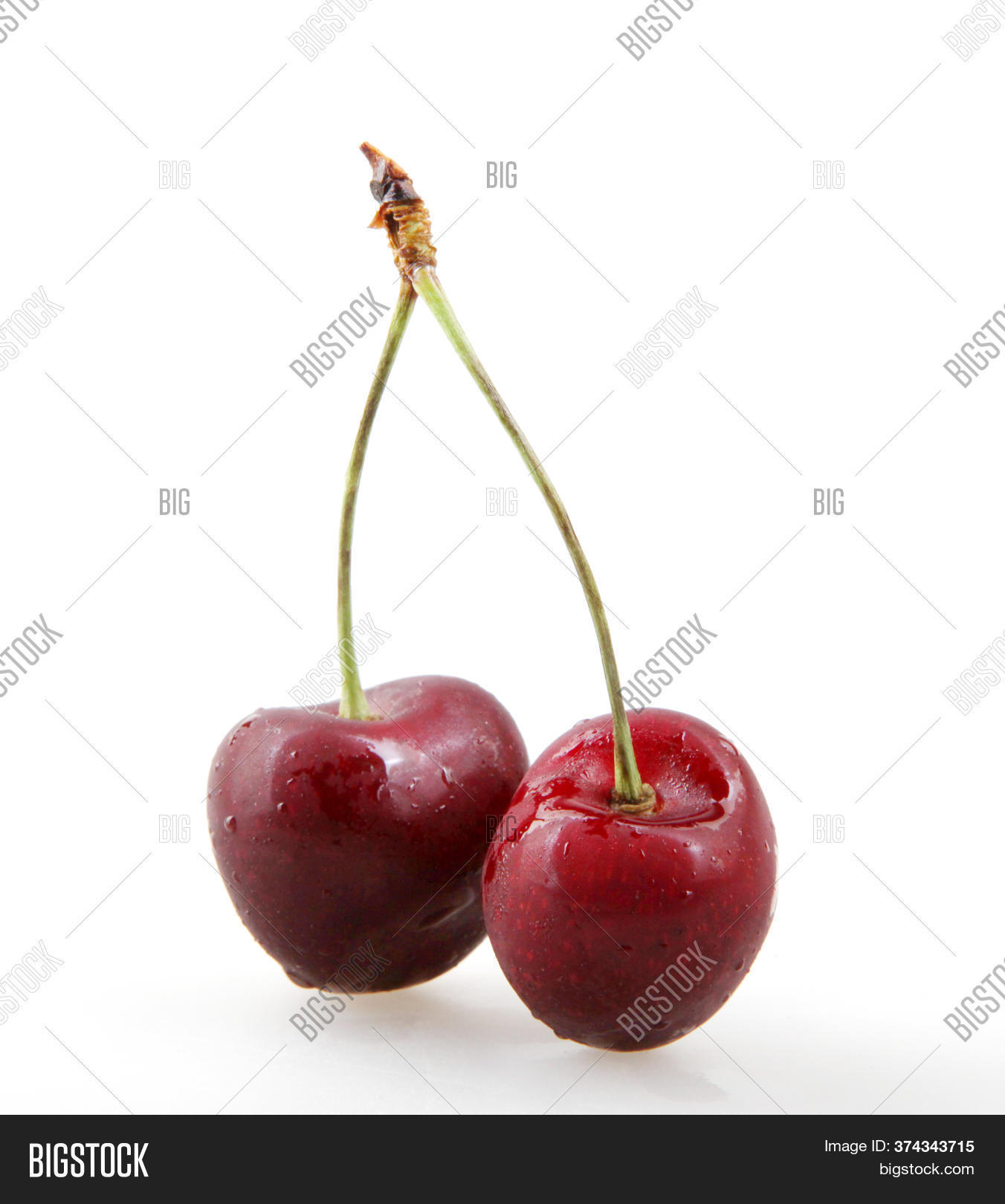 Sweet Cherry Isolated Image & Photo (Free Trial) | Bigstock