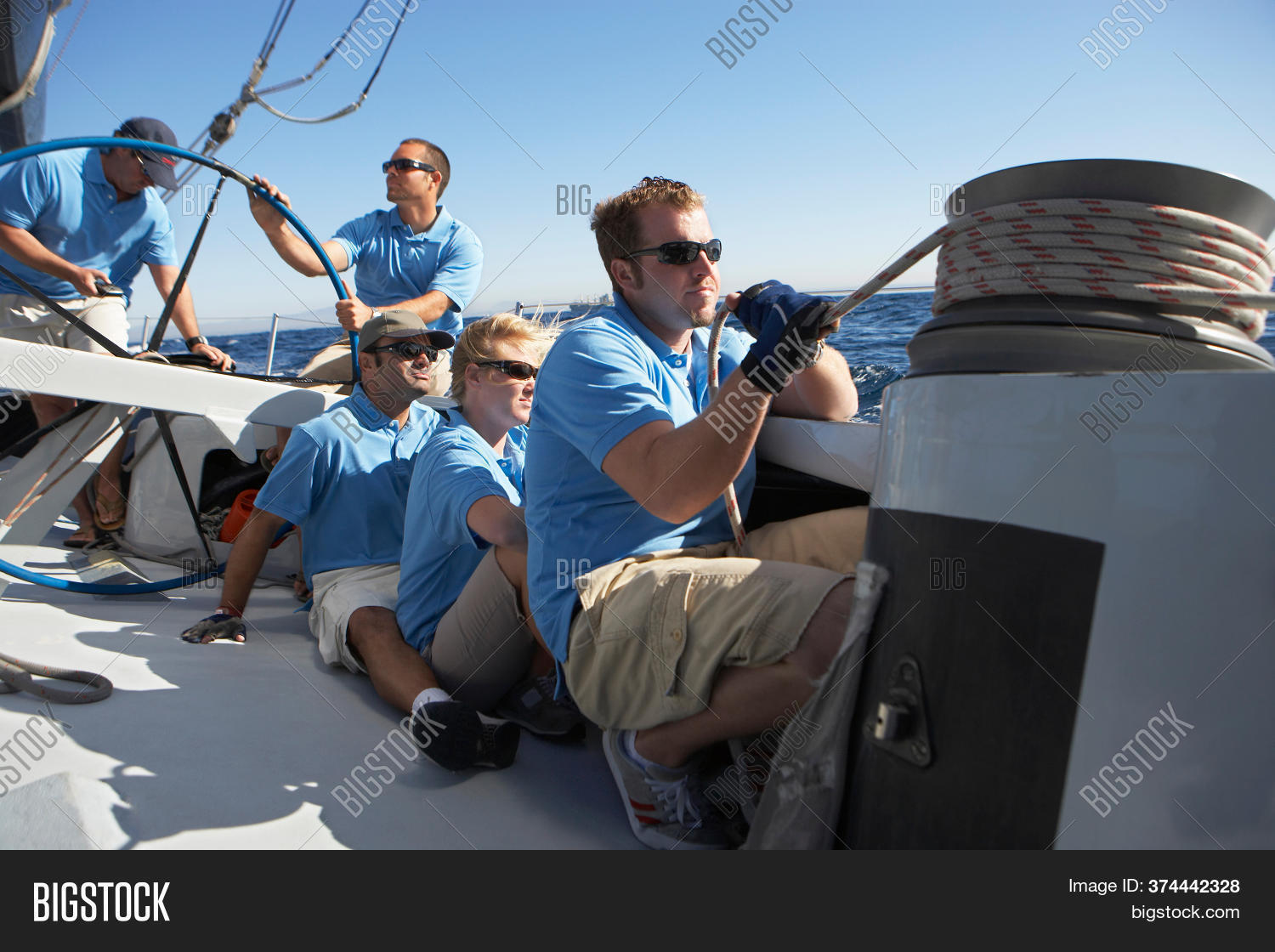 Male Sailing Team On Image & Photo (Free Trial) | Bigstock