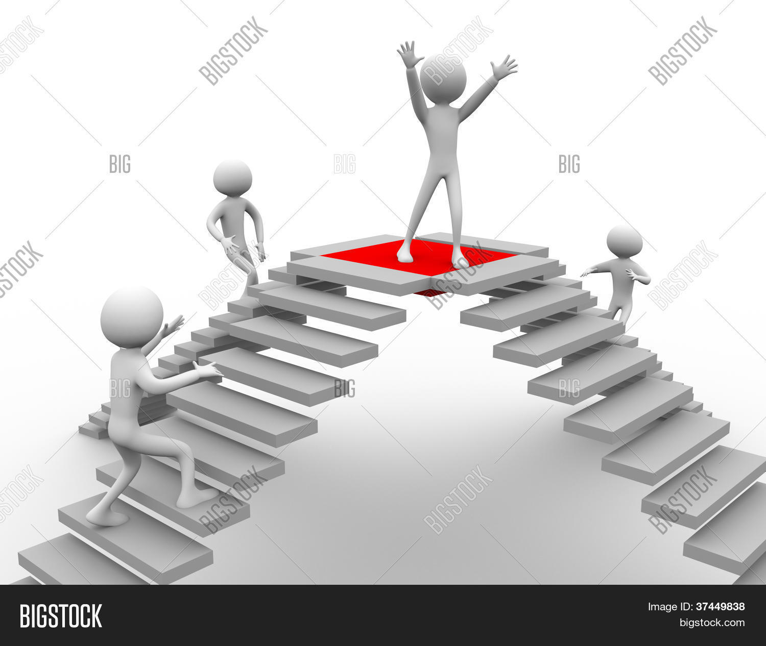 3d Man Winner On Top Image & Photo (Free Trial) | Bigstock